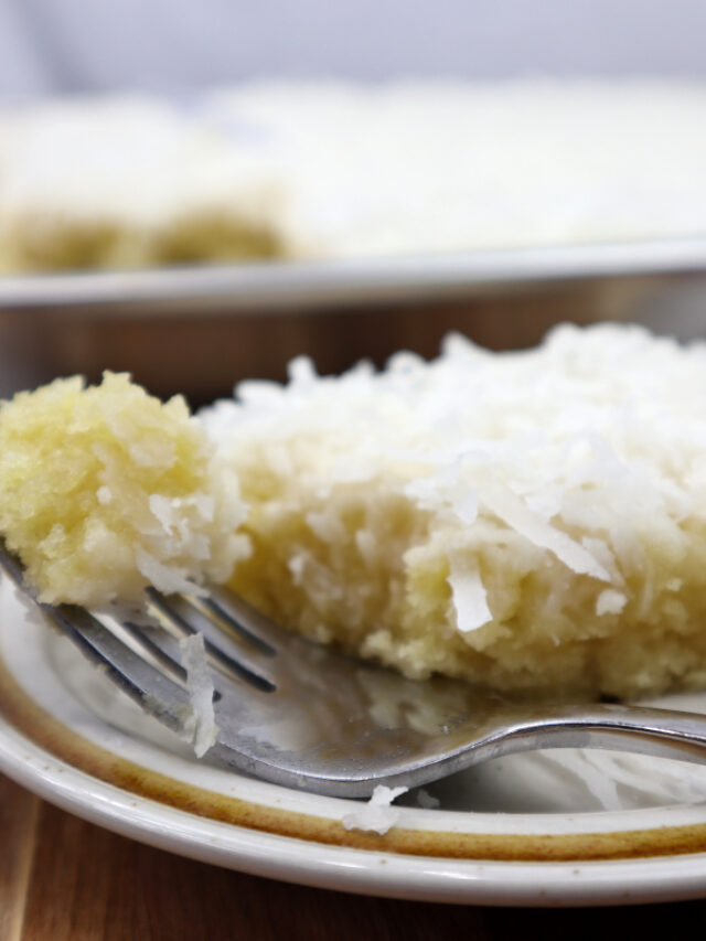 Coconut Sheet Cake - The Freckled Cook