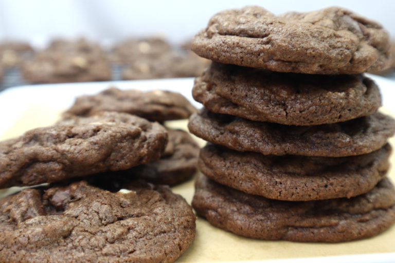 Easy Double Chocolate Chip Cookies - The Freckled Cook