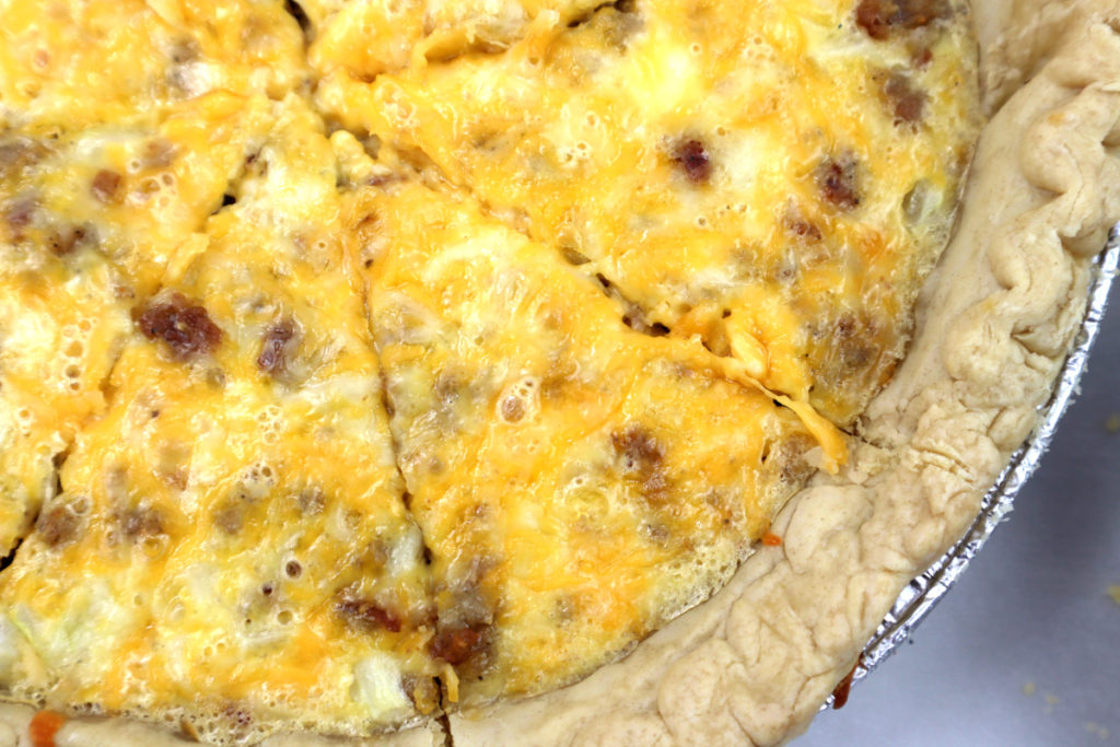 Easy Sausage Quiche - The Freckled Cook