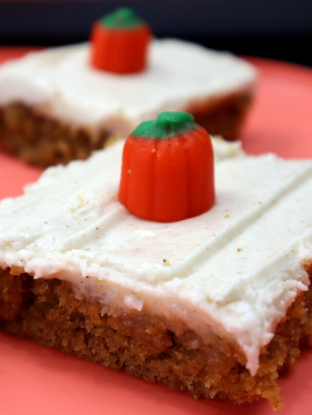 Pumpkin Sheet Cake - The Freckled Cook