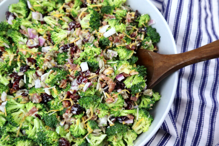 Creamy Broccoli Salad - The Freckled Cook