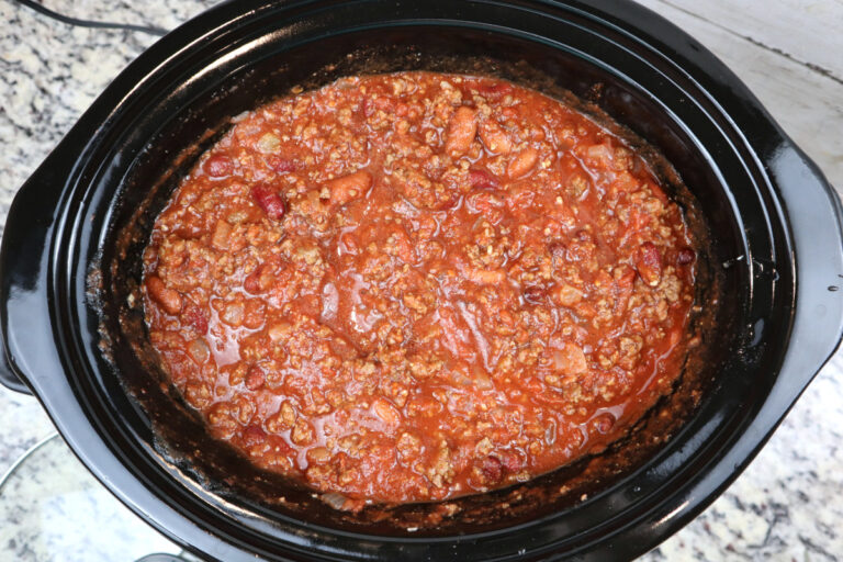 Easy Crockpot Chili - The Freckled Cook