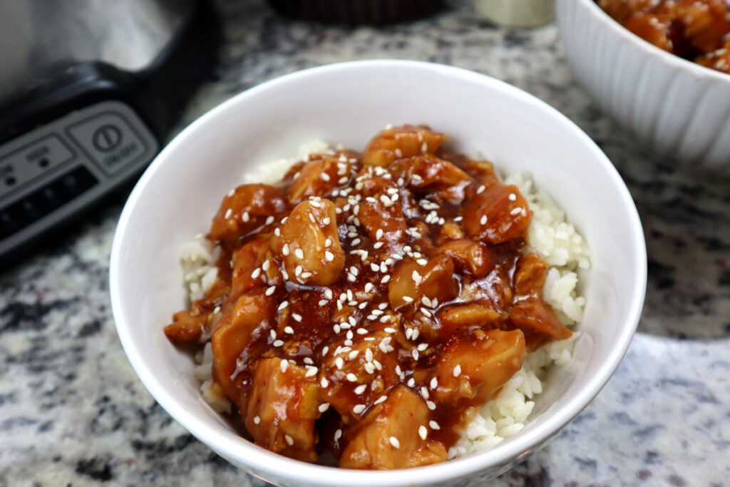 Easy Crockpot Orange Chicken - The Freckled Cook
