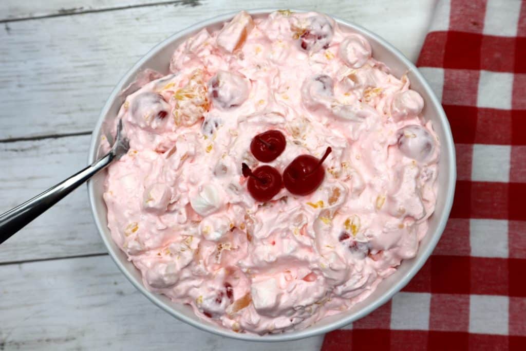 24 Hour Fruit Salad Recipe (Ambrosia Salad) - The Freckled Cook