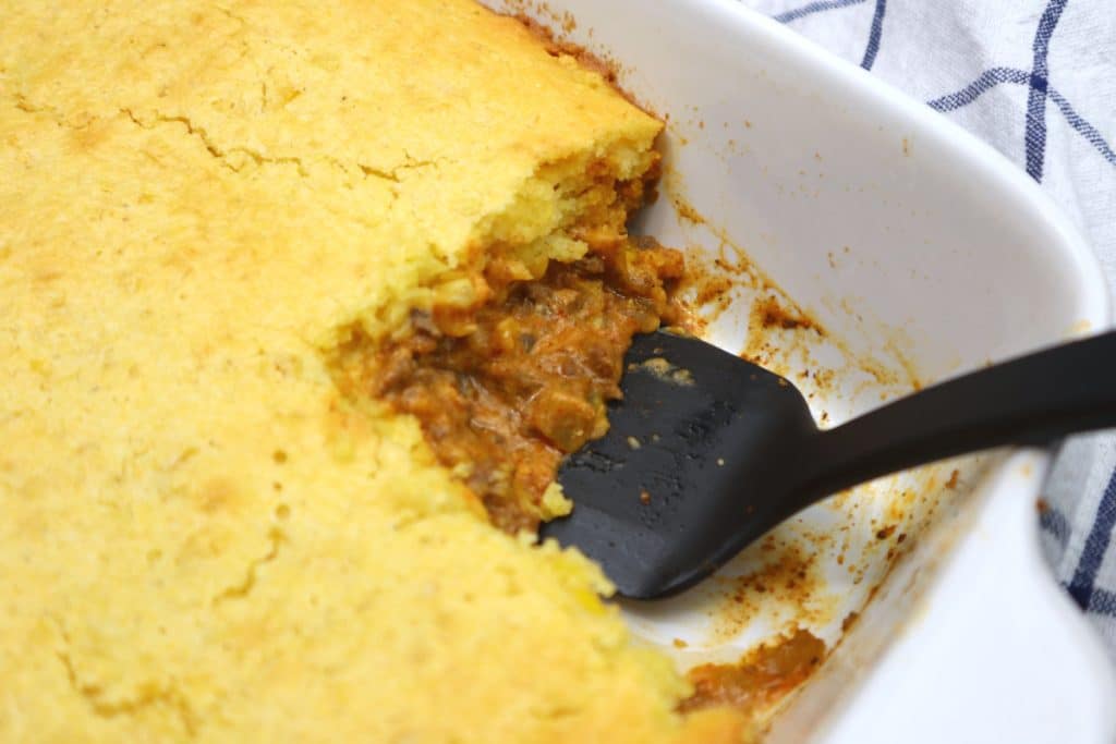 Easy Jiffy Tamale Pie Casserole Recipe - The Freckled Cook