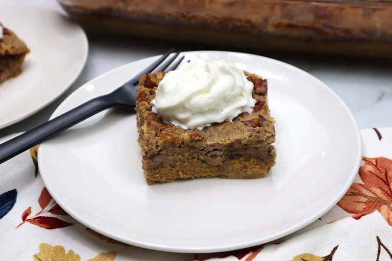 Easy Pumpkin Dump Cake - The Freckled Cook