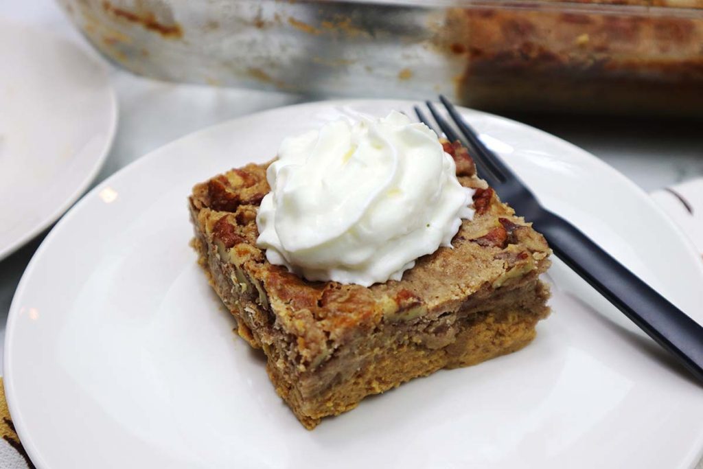 Easy Pumpkin Dump Cake - The Freckled Cook