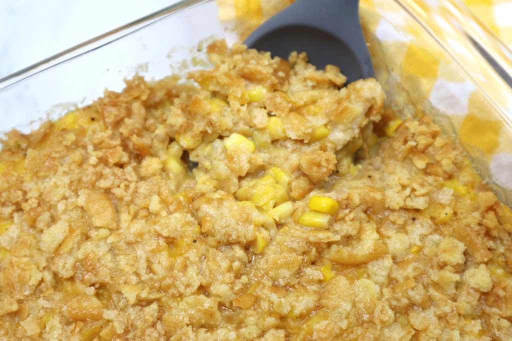 Easy Scalloped Corn - The Freckled Cook