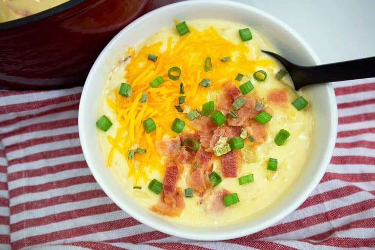 Easy Loaded Potato Soup - The Freckled Cook