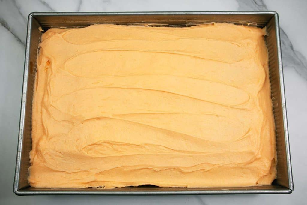 Orange Creamsicle Cake - The Freckled Cook